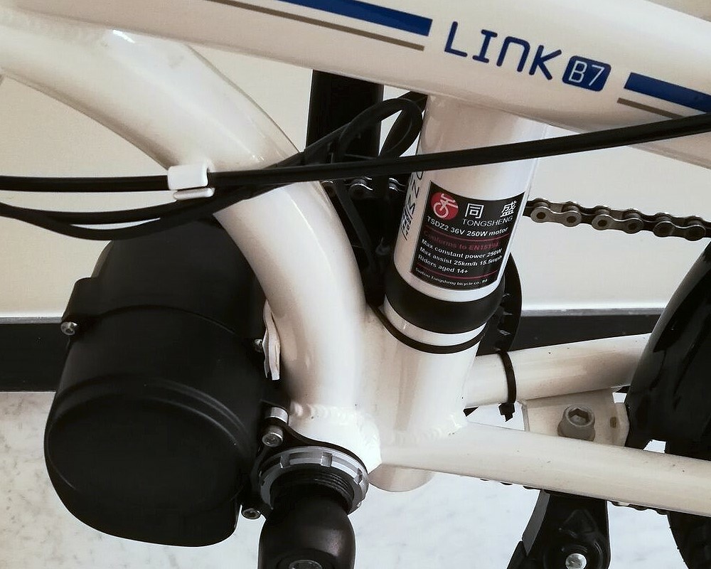 2x eBike sticker decal 250W 'road legal' for Tongsheng TSDZ2 36V ...