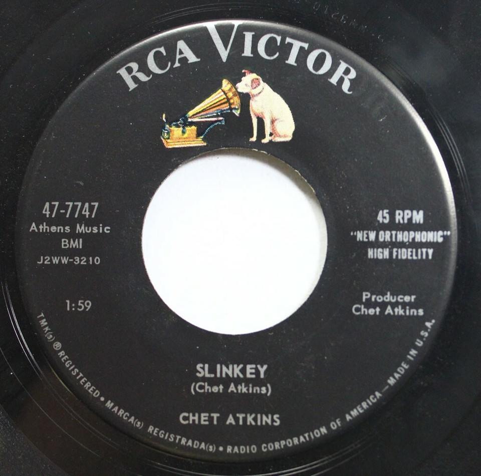 Country 45 Chet Atkins - Rainbow'S End / Slinkey On Rca Victor | eBay