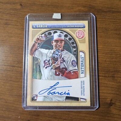 2021 Topps Gypsy Queen Team Script Font Swap Luis Garcia #GQA-LG Rookie ...