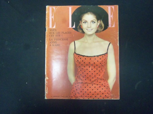 1964 AUGUST 14 FRENCH ELLE MAGAZINE - NICE COVER, PHOTOS & ADS - ST ...