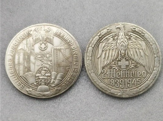 German WW2 --- Commemorative COIN.. -- Battle At Dieppe | eBay