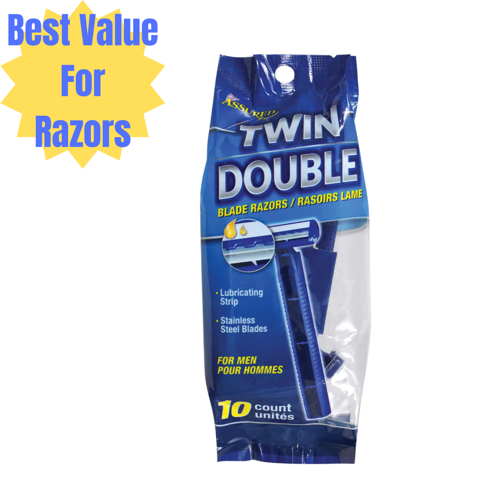 Disposable Razors 2 Blade Lubra strip CHEAP Shaving Compare to Gillete ...
