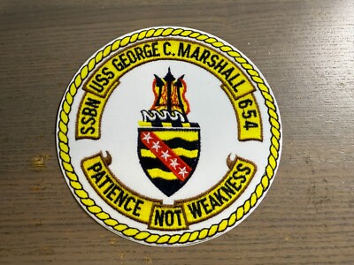 USS George C Marshall SSBN-654 4" x 4" Round Window Sticker (MORE ON ...