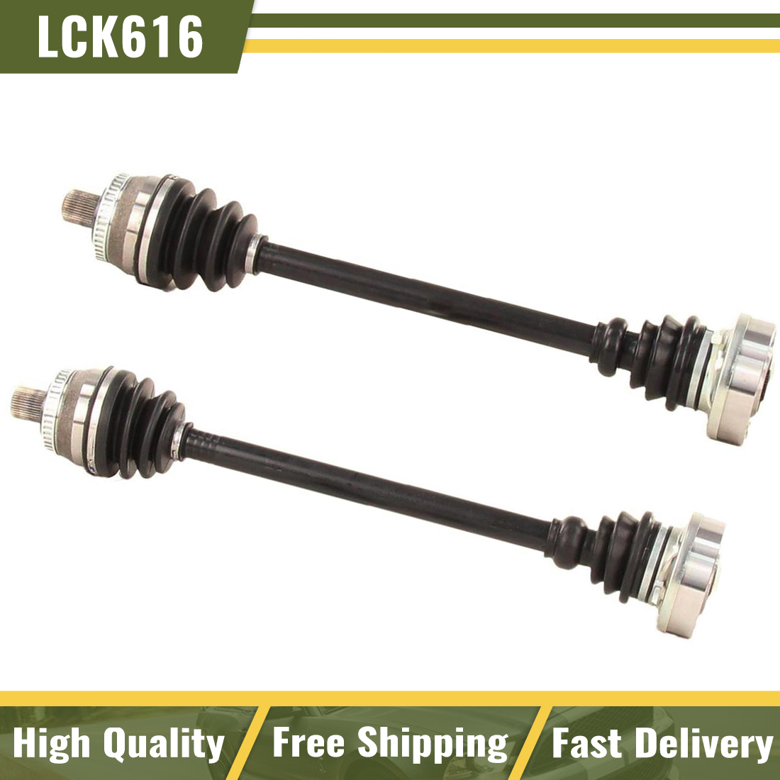 TrakMotive Front CV Axle Shaft Assemblies Set of 2 For Audi A6 Quattro AWD 2.7L | eBay