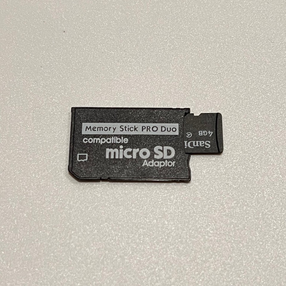 4/8/16/32 / 64gb Sony PSP Memory Stick Memory Card (Micro SD + Pro Duo ...