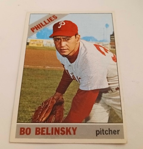 1966 Bo Belinsky Topps MLB Baseball Card Semi-High #506 NM Philadelphia ...