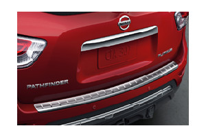 Genuine Nissan Stainless Steel Rear Bumper Protector 999T6-XZ000 | eBay