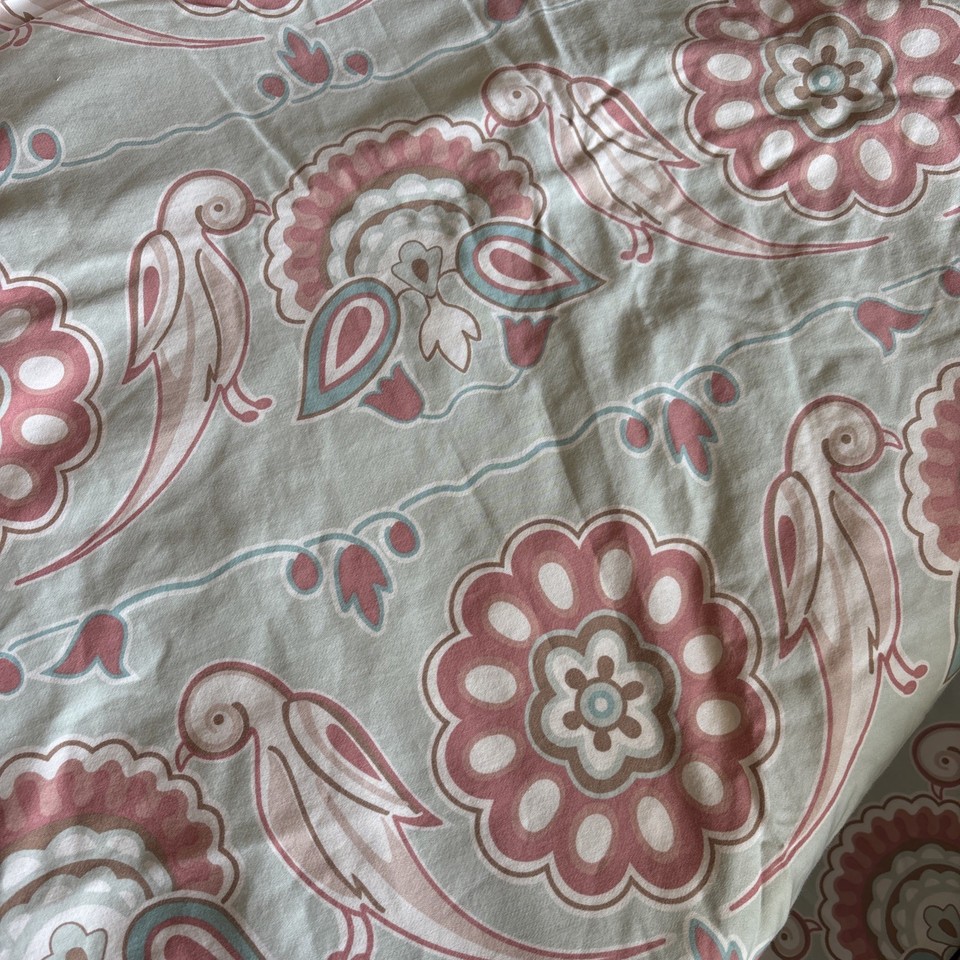 SERENA and LILY Annabel Duvet Cover Bird/Flower Pattern Twin With Euro ...