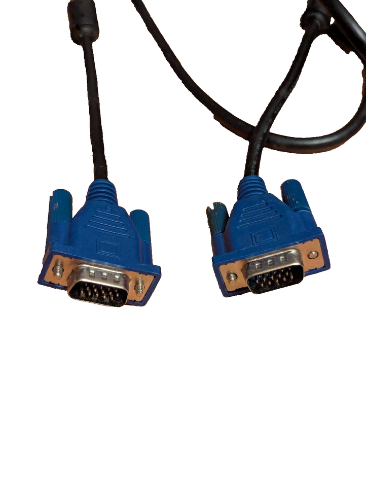 HOTRON VGA CABLE 5ft E246588 AWM STYLE 20276 VW-1 80C 30V Male To Male ...