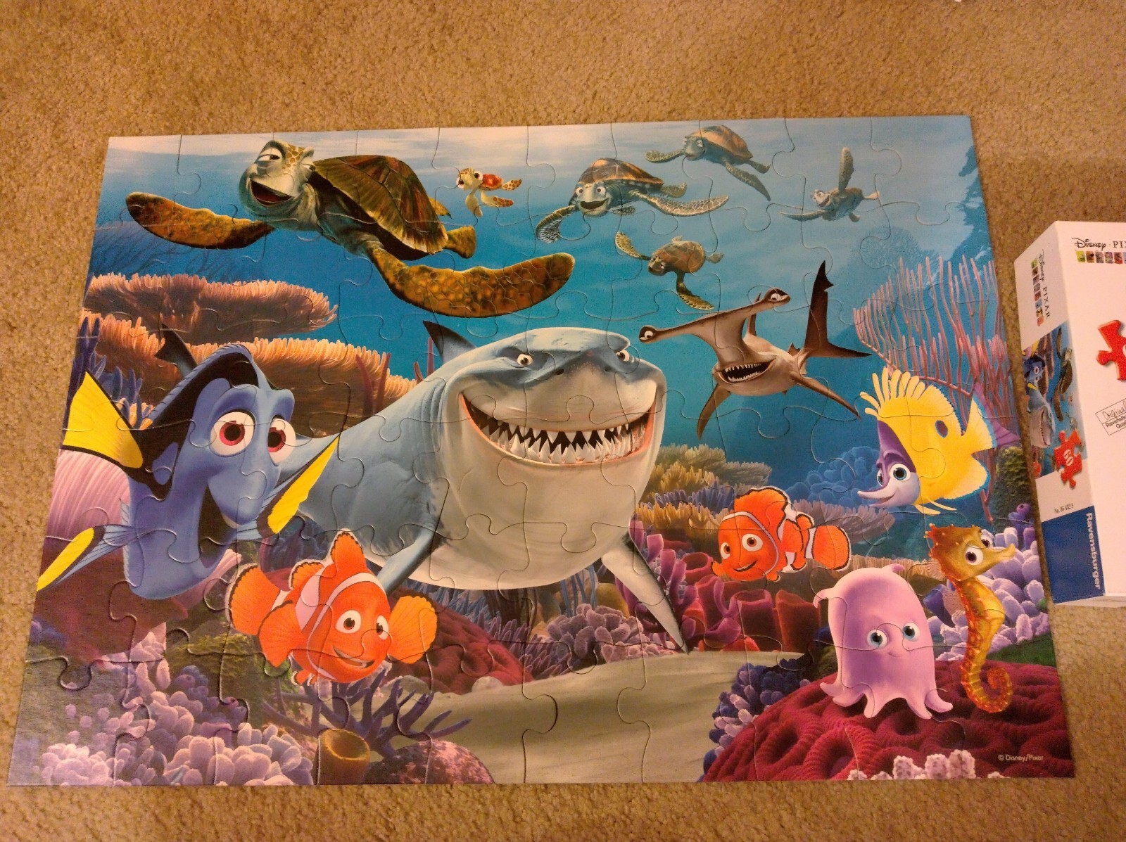 Ravensburger Smile! Disney Pixar 60 piece floor puzzle COMPLETE Finding ...