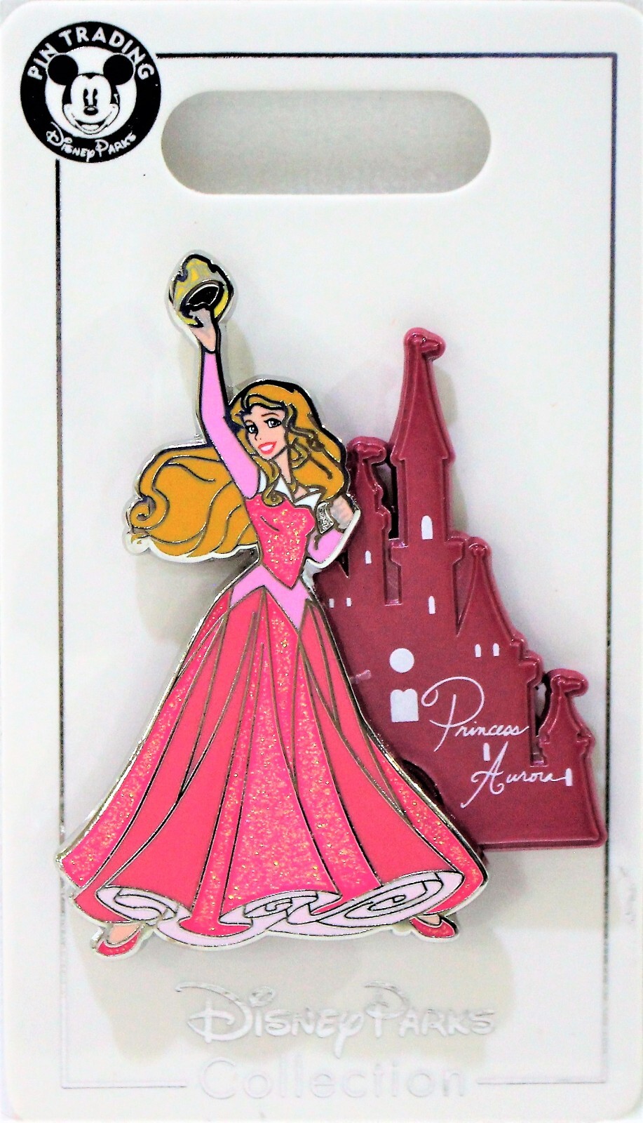 Disney Parks Princess Castle Pin On Pin Glitter Accent & Signature ...