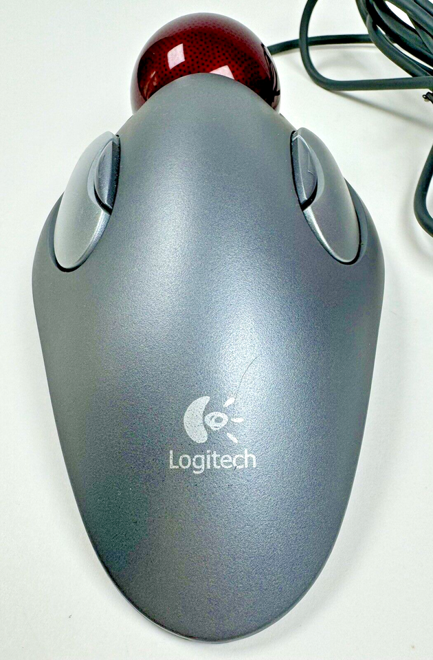 Logitech Trackman Marble Trackball Mouse 810-000767 Pristine Condition ...