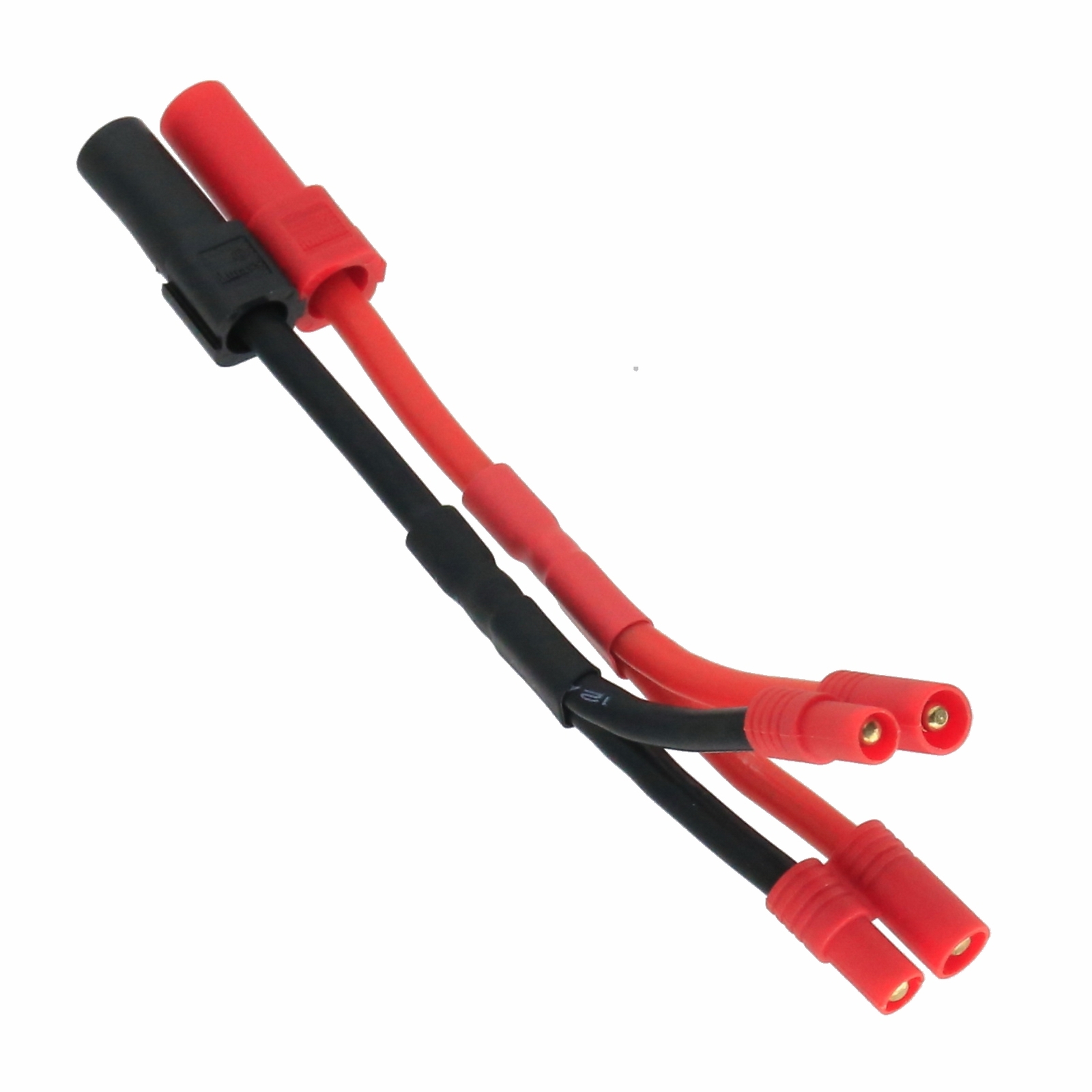 Parallel Wire XT150 1 Female to 2 Male SYMA 3.5mm 12AWG 5CM+5CM Y Cable ...