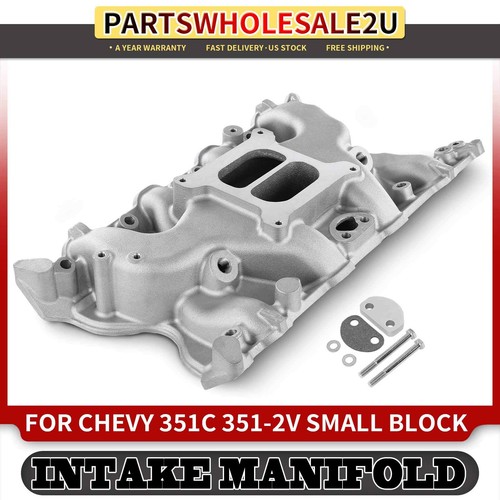 Aluminum Dual Plane Intake Manifold for Chevy 351C 351-2V Idle - 5500 ...