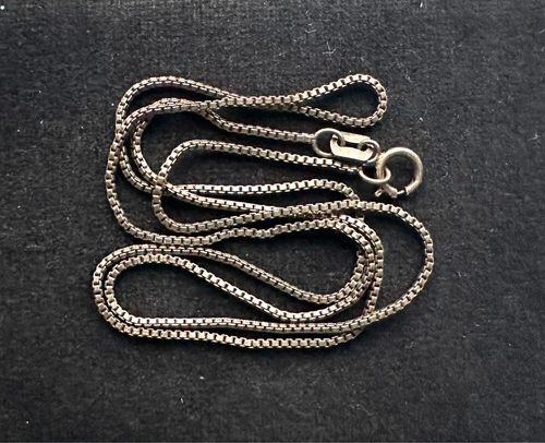 Vintage Necklace MARKED MEXICO 925 STERLING Box SILVER Chain Jewelry ...