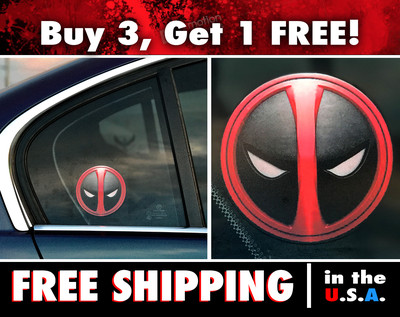 DEADPOOL Decal Bumper Sticker | MARVEL | Deadpool Logo Bumper Sticker ...