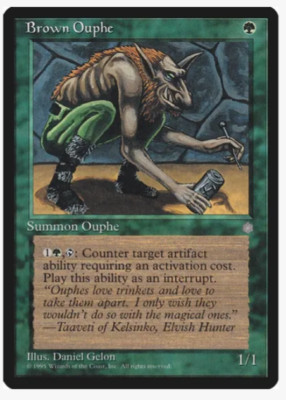 Vintage Magic the Gathering Brown Ouphe (x4) PLAYSET MtG Ice Age! | eBay