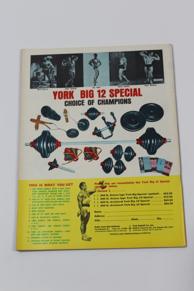 1970 OCTOBER MUSCULAR DEVELOPMENT MAGAZINE - GENE MASSEY & TERRY ...