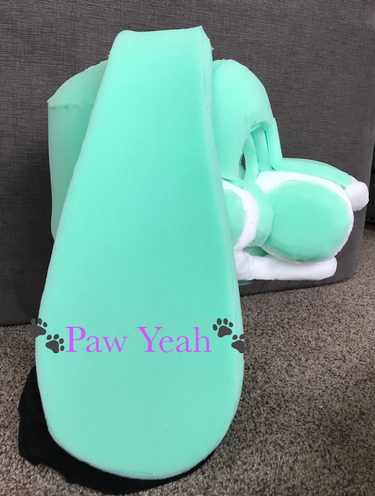 Fursuit Handmade Head Base Lop Eared Rabbit Bunny Foam Cosplay - Ready ...