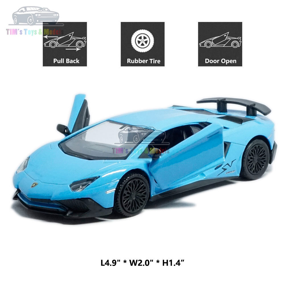 1:36 Lamborghini Aventador LP750-4 SV Model Car Diecast Toy Vehicle ...