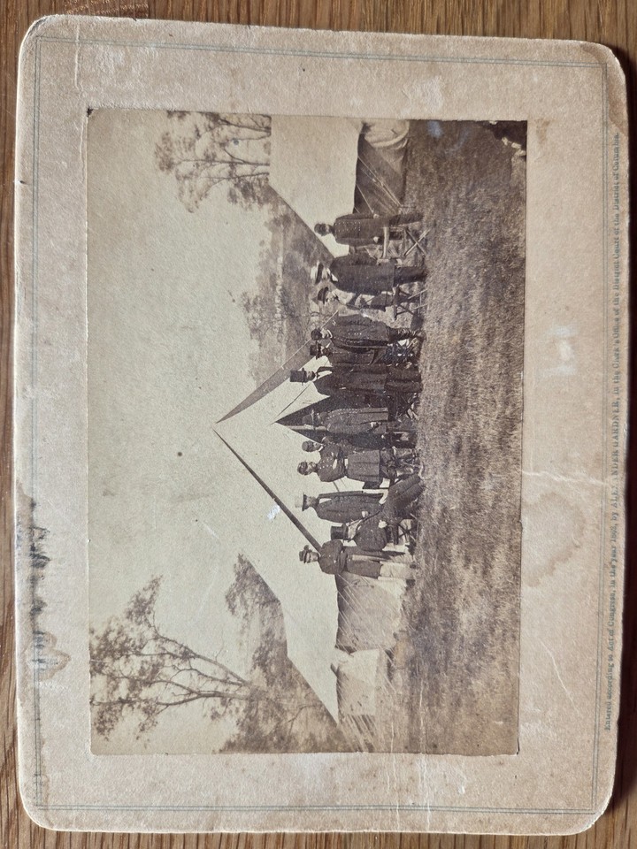 Rare Gardner Photo of Lincoln at Antietam Gallery Card October 1862 Civil War | eBay