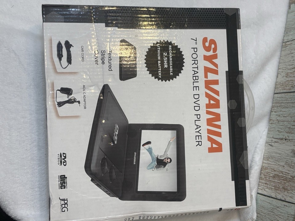 Sylvania 7" Portable DVD Player. Features a 7-inch LCD swivel screen ...