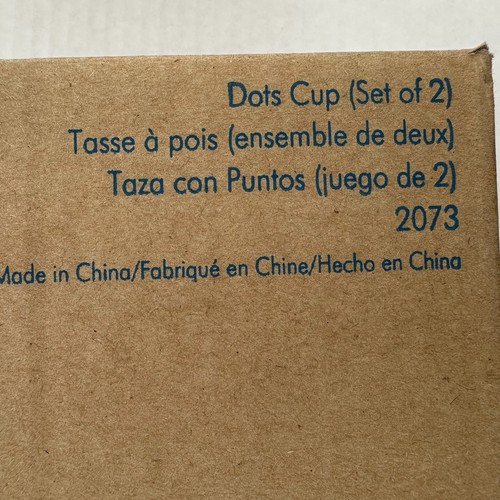 Pampered Chef Dots Ceramic Coffee Mug Cup Simple Additions ~ Set of 4 ...