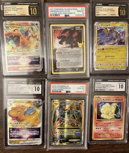 Pokemon Cards TCG Graded Slab Collection Lot Of 75 Psa CGC PRISTINE 10 ...