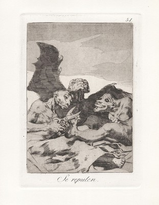 Plaque 51 De Francisco De Goya Des Caprichos Eau-Forte Gravure. | eBay
