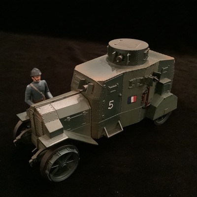 CBG MIGNOT FRENCH WW1 ARMORED CAR with DRIVER Lead Toy Soldiers Mint in ...