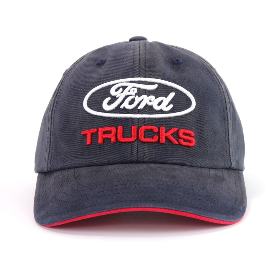 Ford Trucks Logo Baseball Hat Ball Cap Black Chemical Washed ...