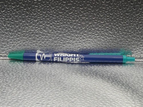 Wright & Filippis Blue Green White Bic Advertising Ballpoint Pen | eBay