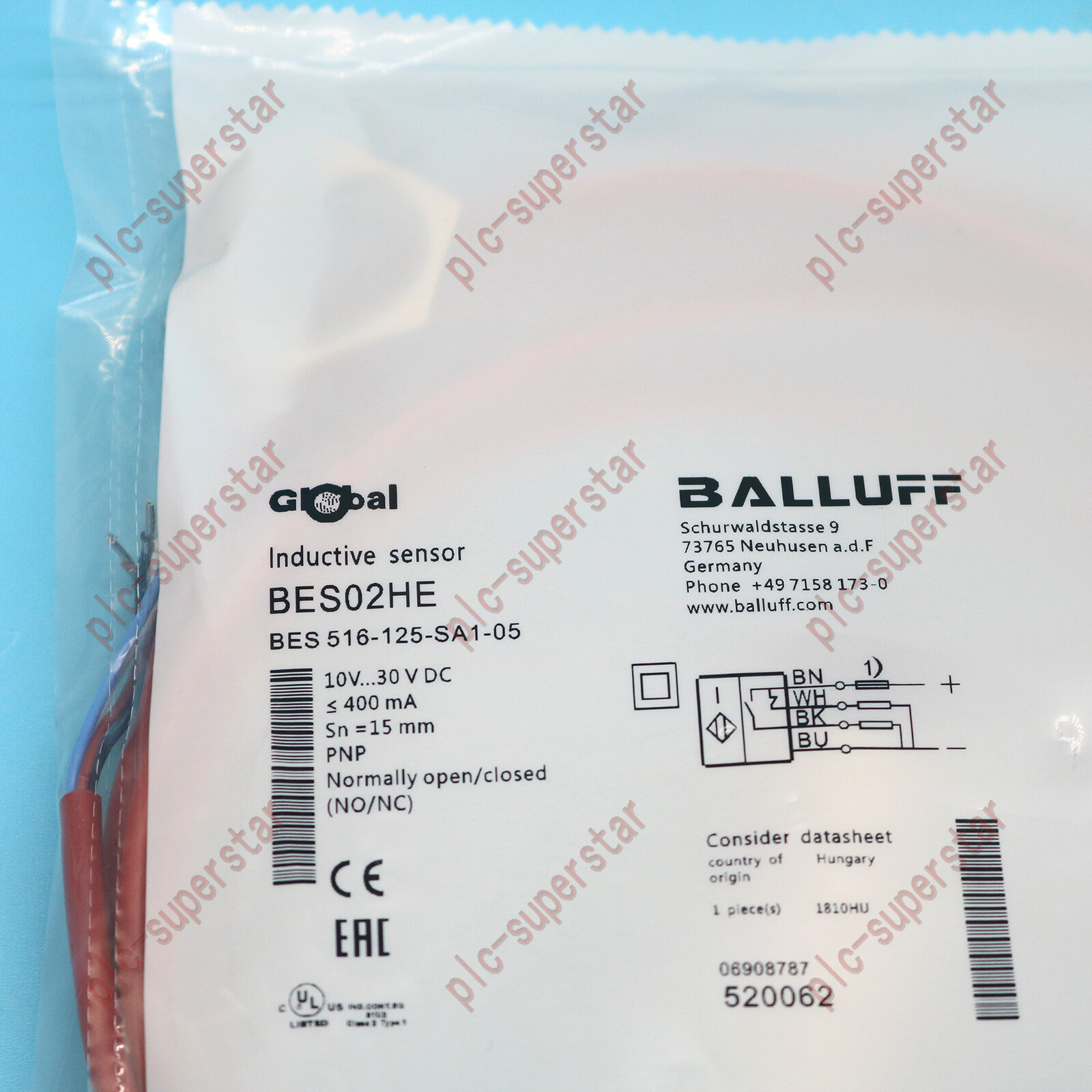 NEW BALLUFF Proximity Switch BES 516-125-SA1-05 | eBay