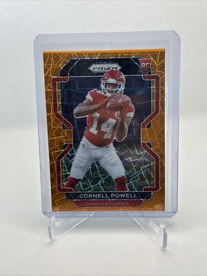 Cornell Powell Prizm Orange Lazer RC #370 Kansas City Chiefs Rookie ...