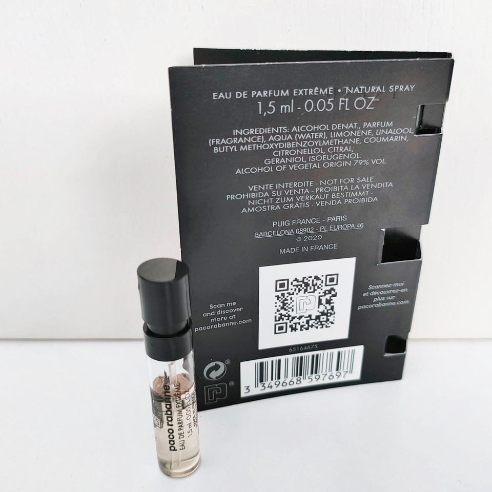 Paco Rabanne Invictus Victory Eau de Parfum Extreme mini Spray, 1.5ml ...