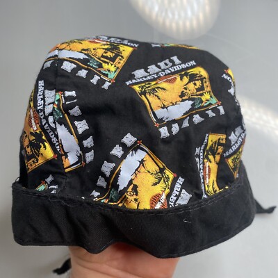 Harley Davidson Head Wrap Durag Cover Black Maui | eBay