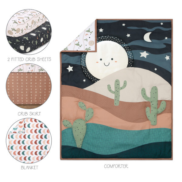 DREAMY DESERT Joshua Tree 5 PIECE BOY Baby CRIB BEDDING SET by The ...