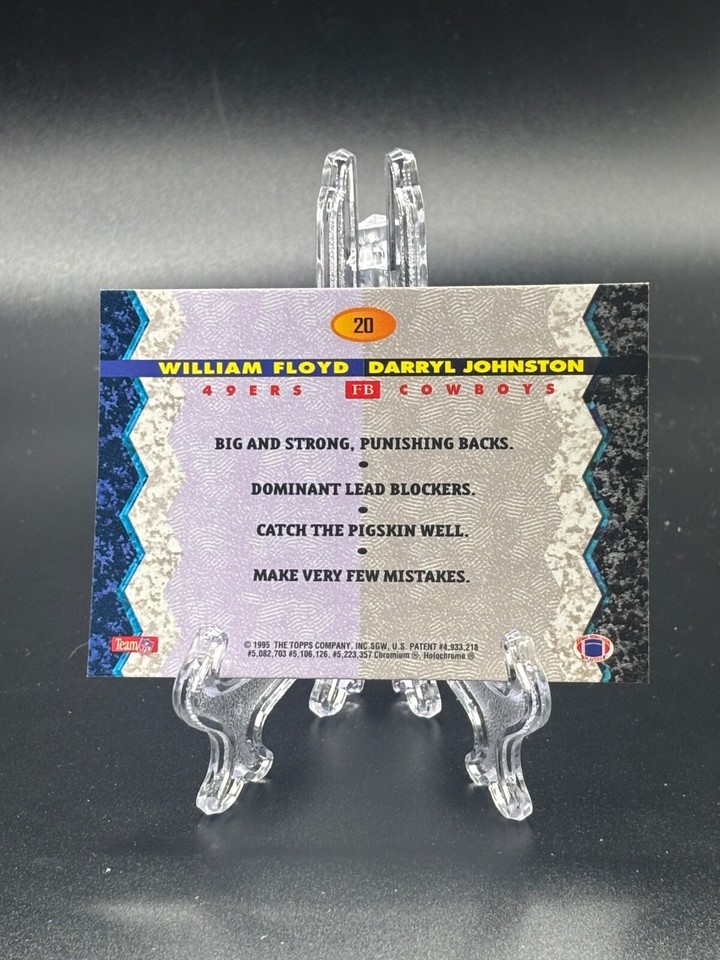 William Floyd Darryl Johnston 1994 Stadium Club Bowman's Best #20 49ers ...