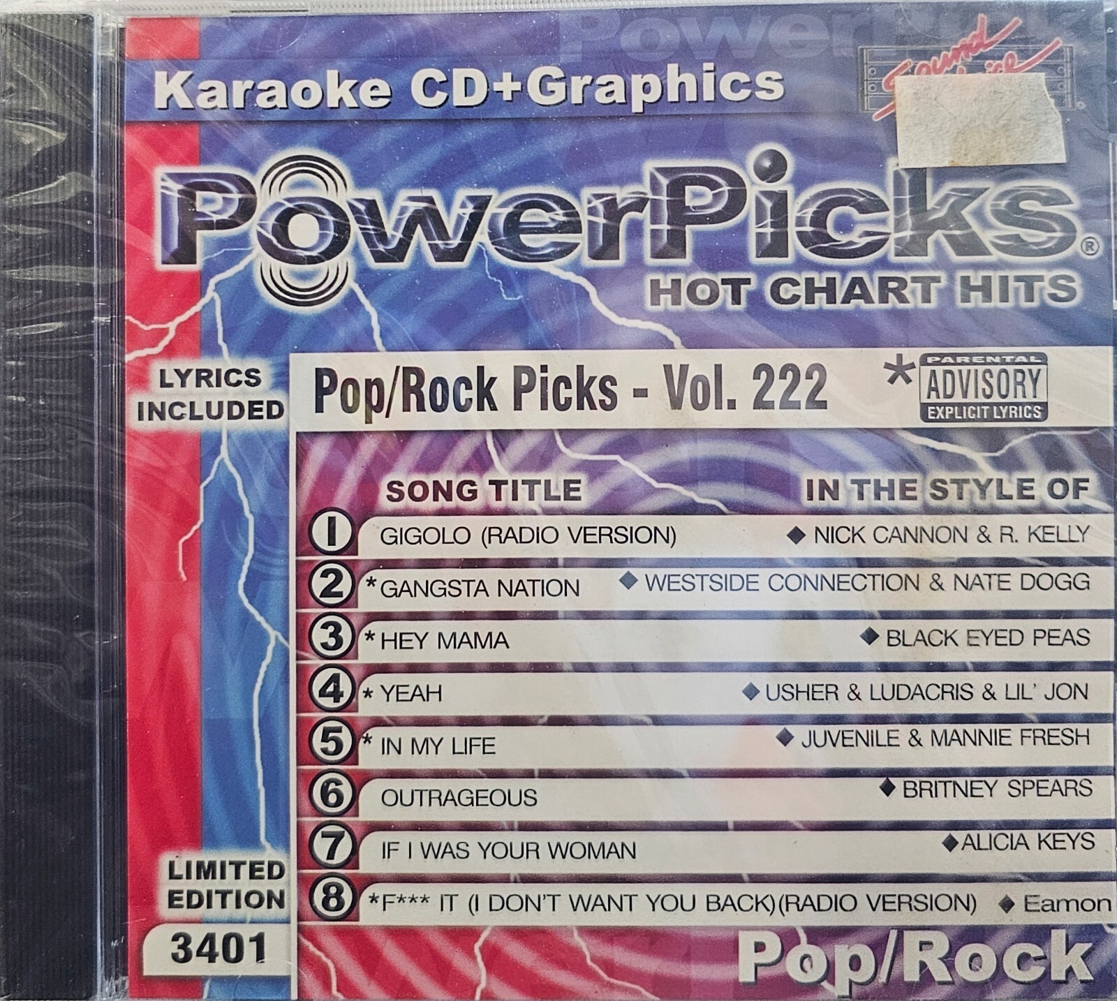 SC3401 POP ROCK SOUND CHOICE KARAOKE LOT WA | eBay