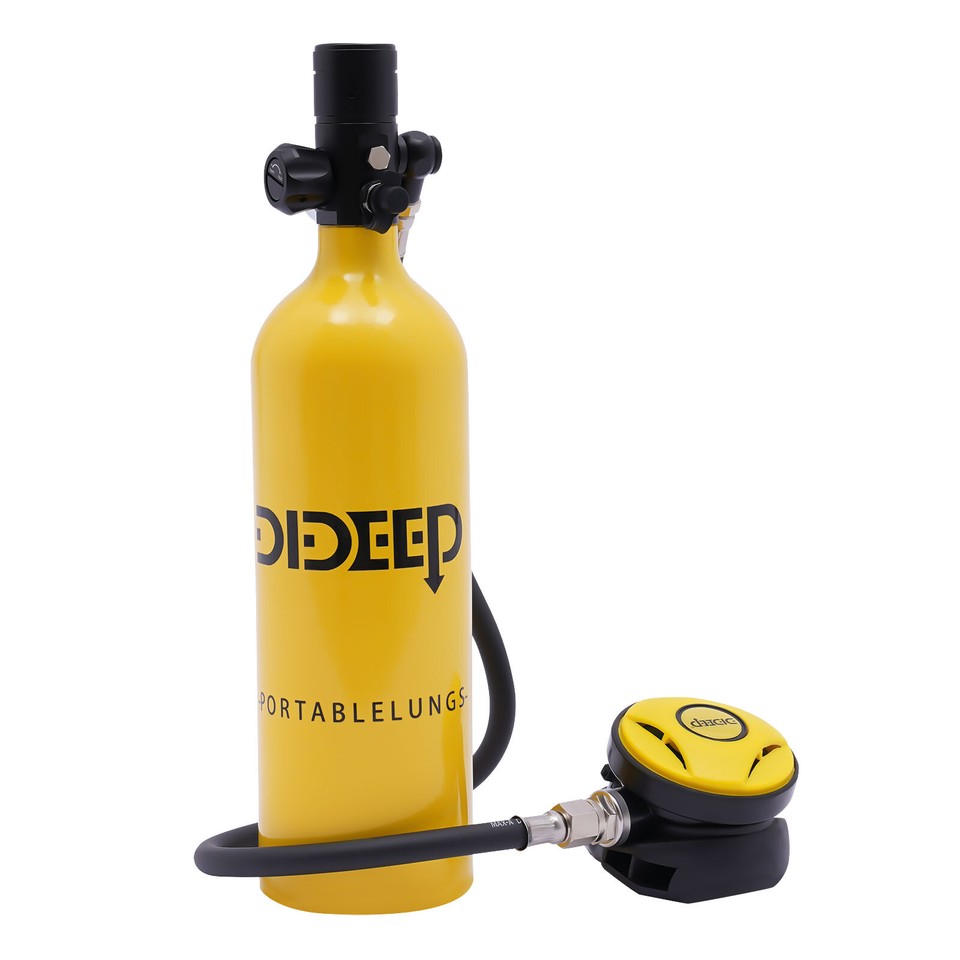 1L Reusable Mini Scuba Tank Kit Deepest 32.8ft Scuba Diving Gear 15-20 ...