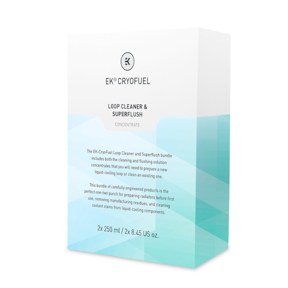 EK Water Blocks EK-CryoFuel Loop Cleaner + Superflush (Concentrate ...