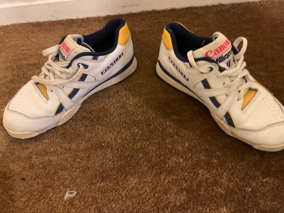Renault William f1 trainers uk8 blue white yellow | eBay UK