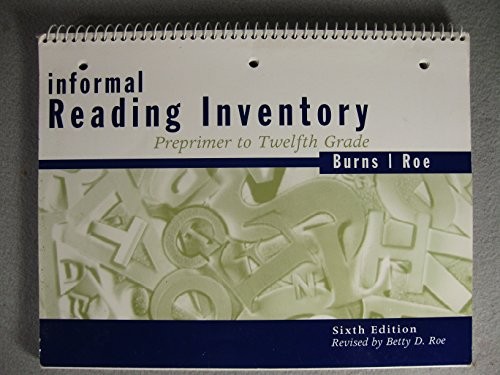 Informal Reading Inventory: Preprimer to Twelfth Grade, Sixth Ed | eBay