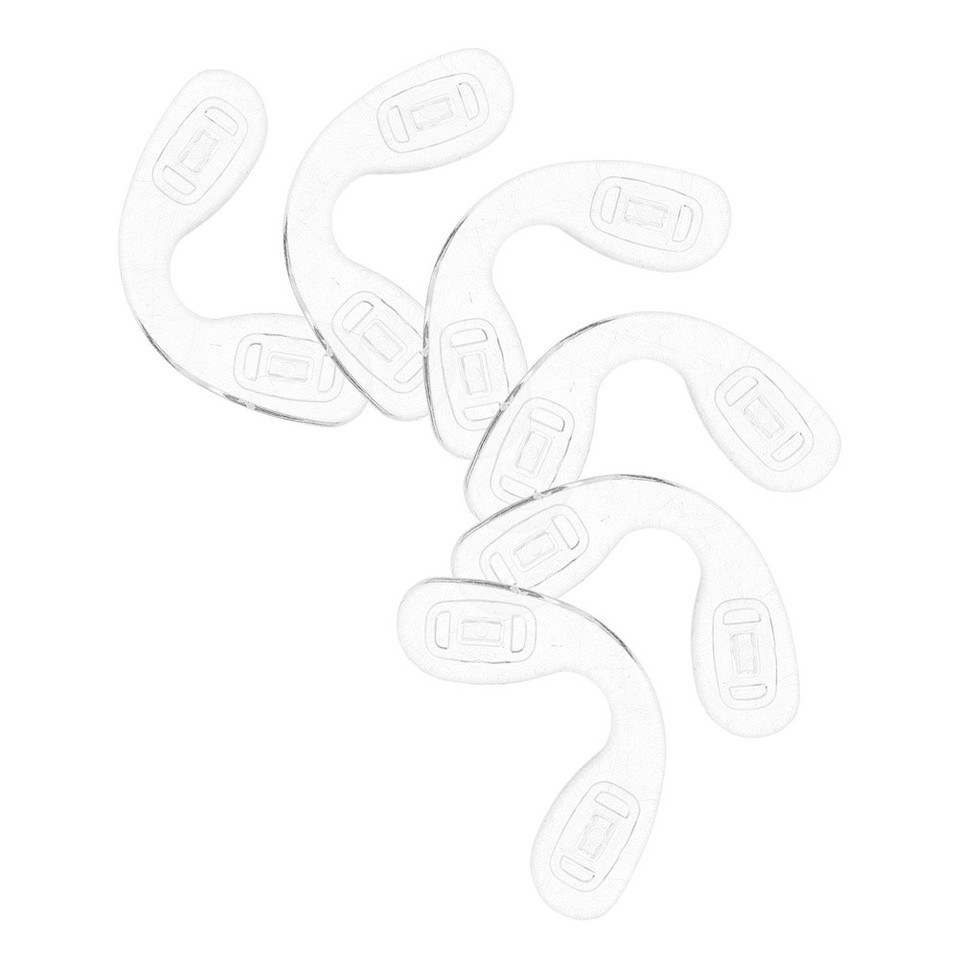 6 Pcs Soft Silicone Nose Pads U Shaped Glasses Nose Bridge Cushions ...