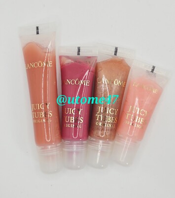 Lot 3 Lancome Juicy Tubes lip Gloss Tickled Pink/hallucination/springFling | eBay