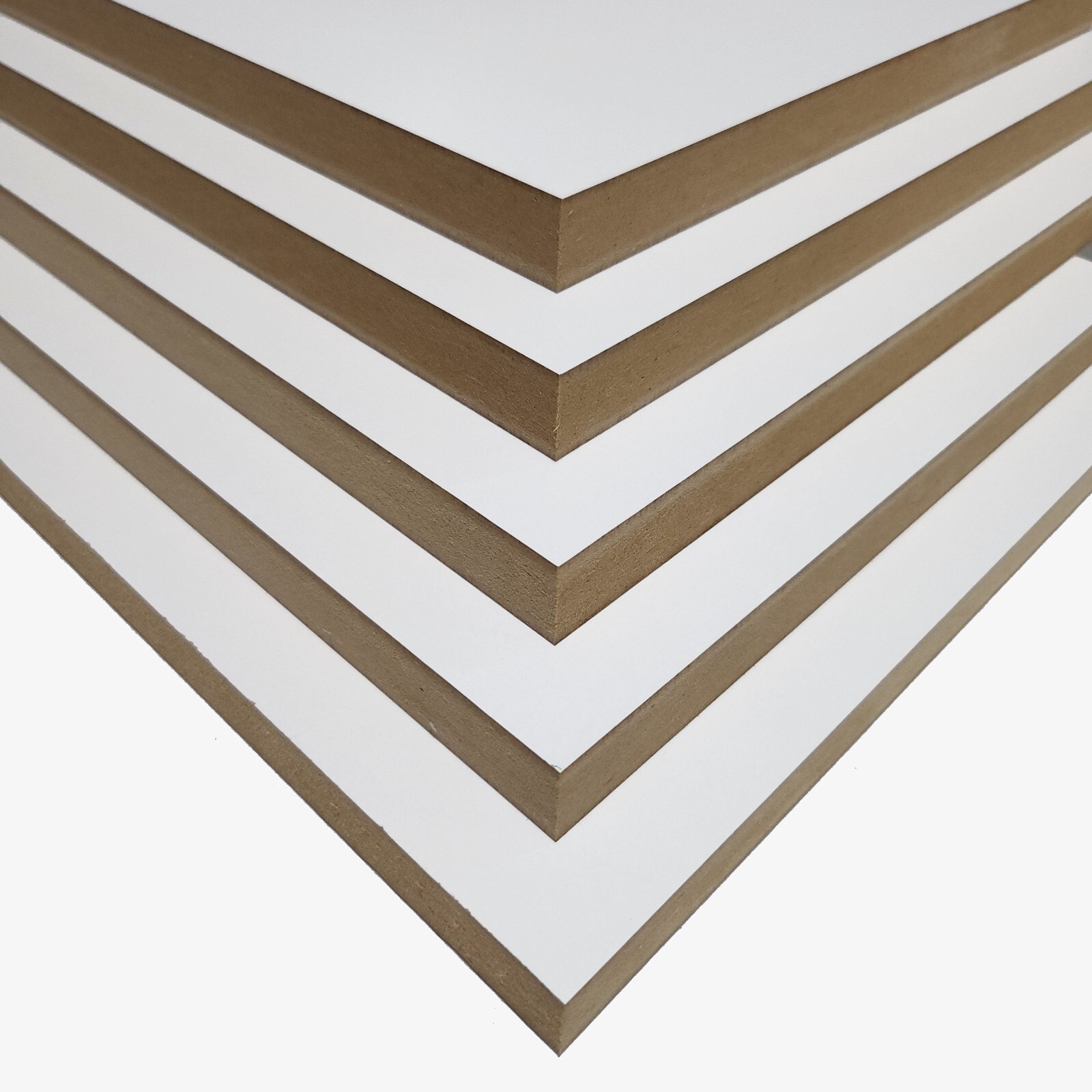 MDF Panel Board Matt Melamine Face Colour:White - Size:Cut to Size ...