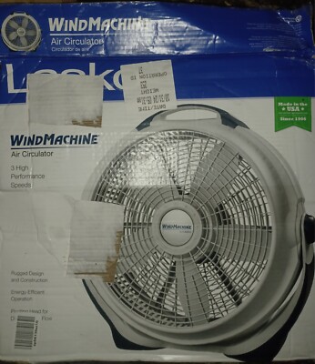 Lasko 3300 20" Deluxe Wind Machine Air Circulatory Portable Floor Fan ...
