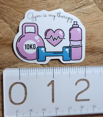 Fitness Sticker Weight lifting Sticker Gym Decal Exercise Workout Body ...