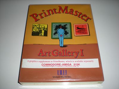PrintMaster Art Gallery 1 for Amiga. Extra graphics for PrintMaster ...