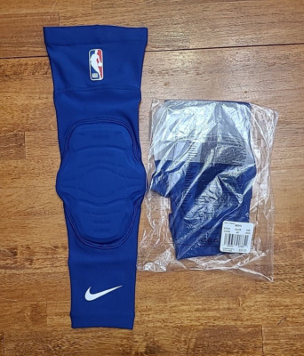 Nike NBA Issued Shin Pads (2) 2XL/3XL Blue Padded Compression Sleeves ...
